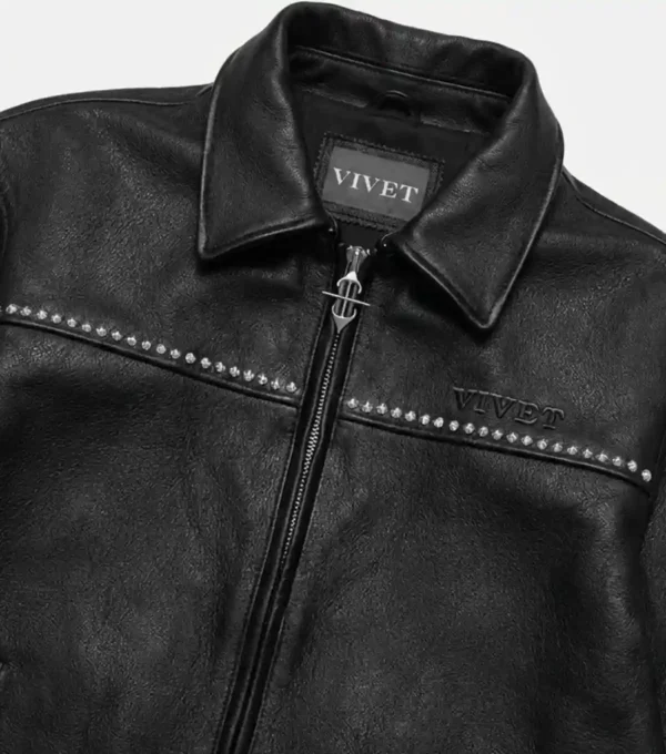 VIVET Signature Leather Jacket | VIVET Black Leather Jacket